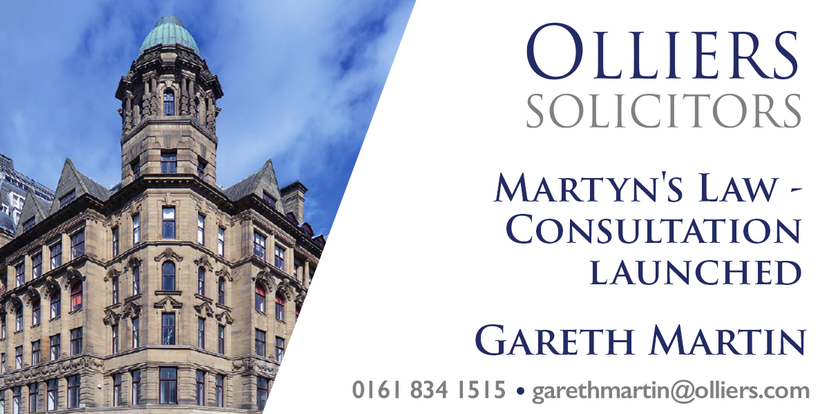 Martyn's Law Consultation Launched | Olliers Solicitrs