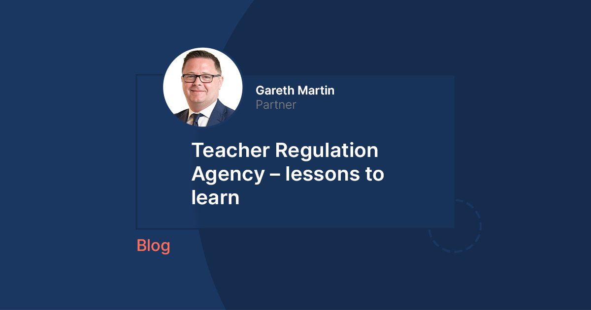 Teacher Regulation Agency – Lessons to learn